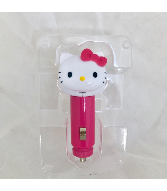 Hello Kitty USB Car Charger: Pink Ribbon - The Kitty Shop