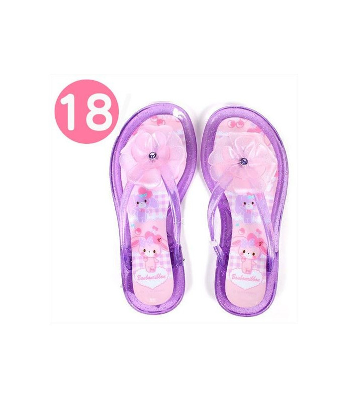 Bonbonribbon Flip Flops 180mm : Clear - The Kitty Shop