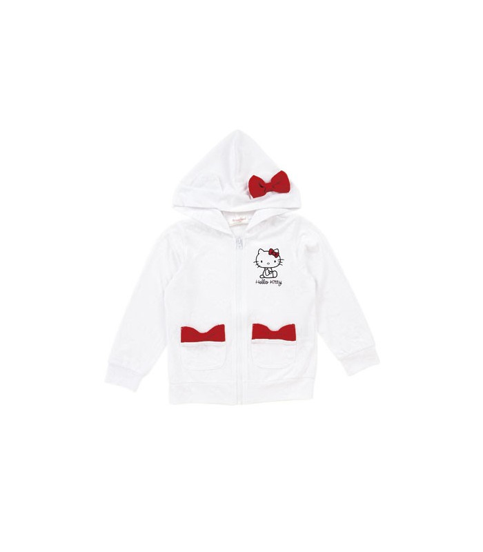 Hello Kitty Zip-Up Jacket: 120 Ribbon - The Kitty Shop