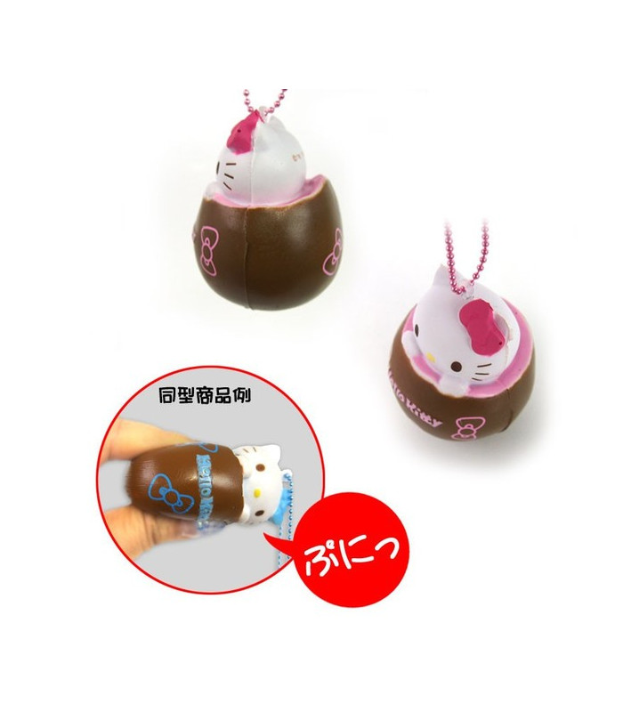 Hello Kitty Squishy Mascot Chocolate Pink