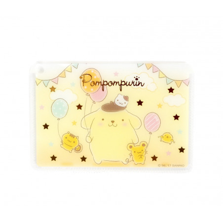 Pompompurin Cute ID Card Case: Balloons