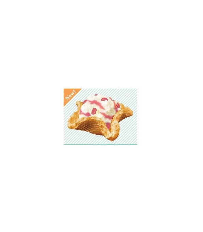 Assorted Squishy Toy Waffle Strawberry Shape