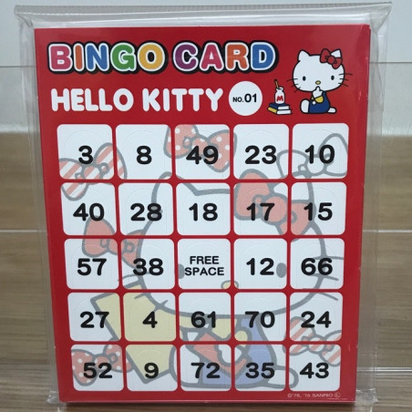 Hello Kitty Bingo Card