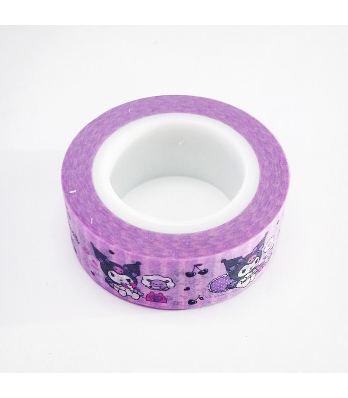 Kuromi Paper Tape:15Mm X 10M Stripe