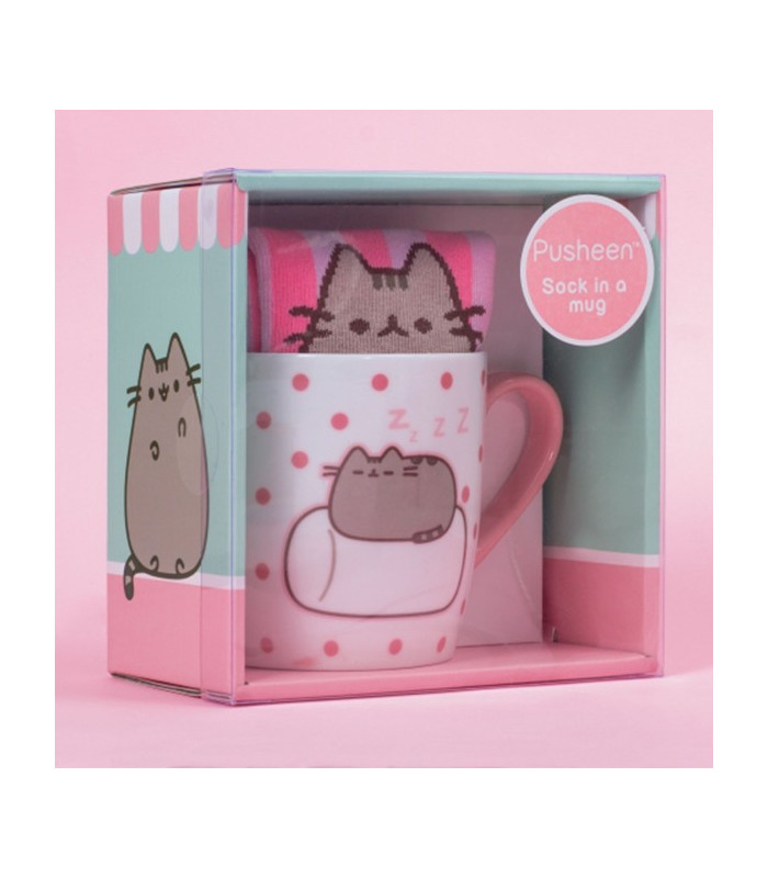 Pusheen Sock In A Mug - Marshmallow