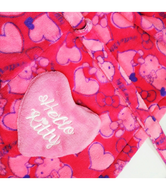 Hello Kitty Bath Robe Kids Heart
