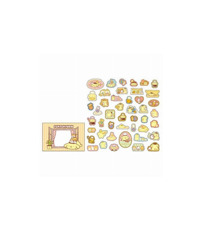 Pompompurin Flake Stickers: Window