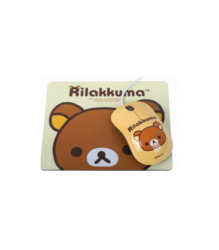 Rilakkuma RK-M660-01 Mouse with Mouse Pad Yellow