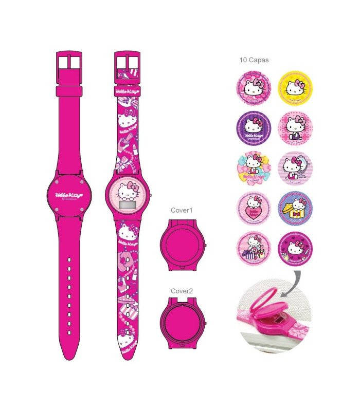 Hello Kitty Interchangable Kids Digital Watch: Cosme