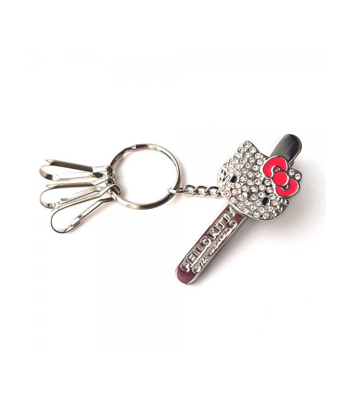Hello Kitty Bag Key Clip Sv Red