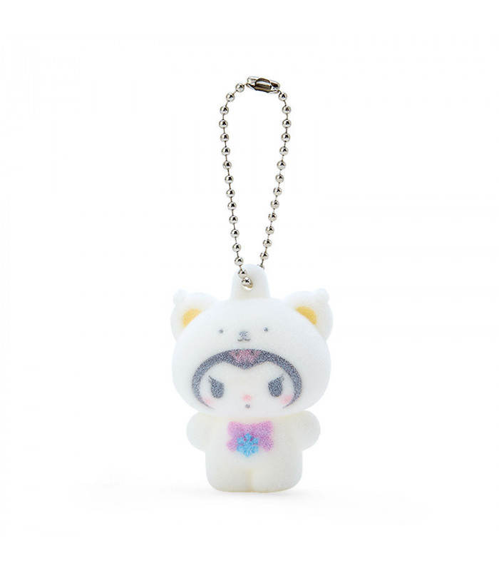 Assorted Characters Secret Key Chain Flocked Mascot : (Fluffy Snow)