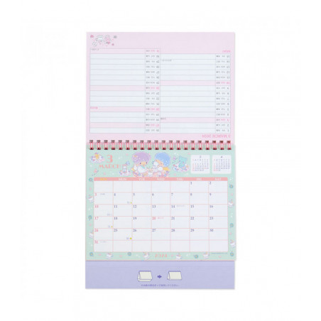 Little Twin Stars Desk Calendar: 2024