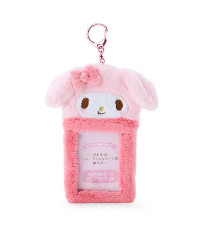 My Melody Fluffy Card Case Keychain : Enjoy Idol Series