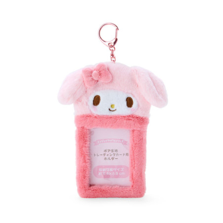 My Melody Fluffy Card Case Keychain : Enjoy Idol Series