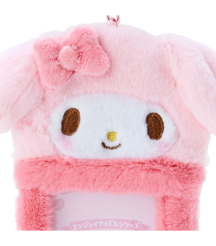 My Melody Fluffy Card Case Keychain : Enjoy Idol Series