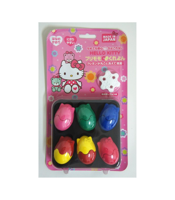 Hello Kitty 6-Color Erasable Crayons