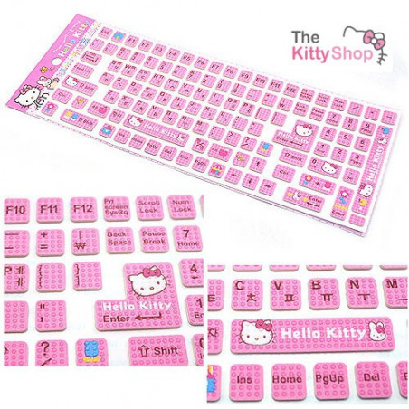 Hello Kitty Keyboard Sticker (Pink)