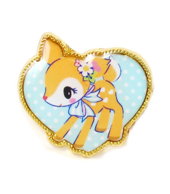 Hummingmint Ring: D-Cut Heart Dot