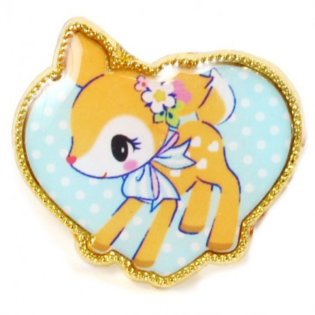 Hummingmint Ring: D-Cut Heart Dot